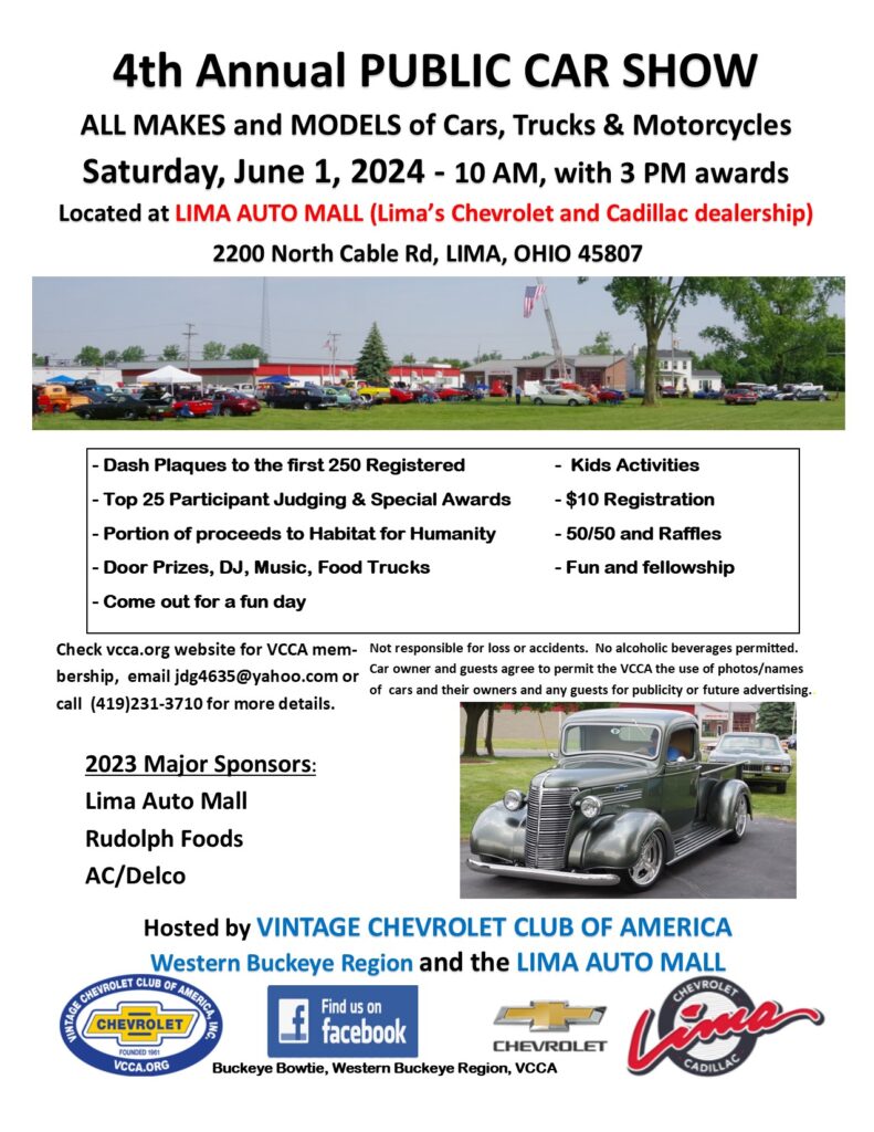4th Annual Public Car Show, Lima, Ohio - Car Show Radar