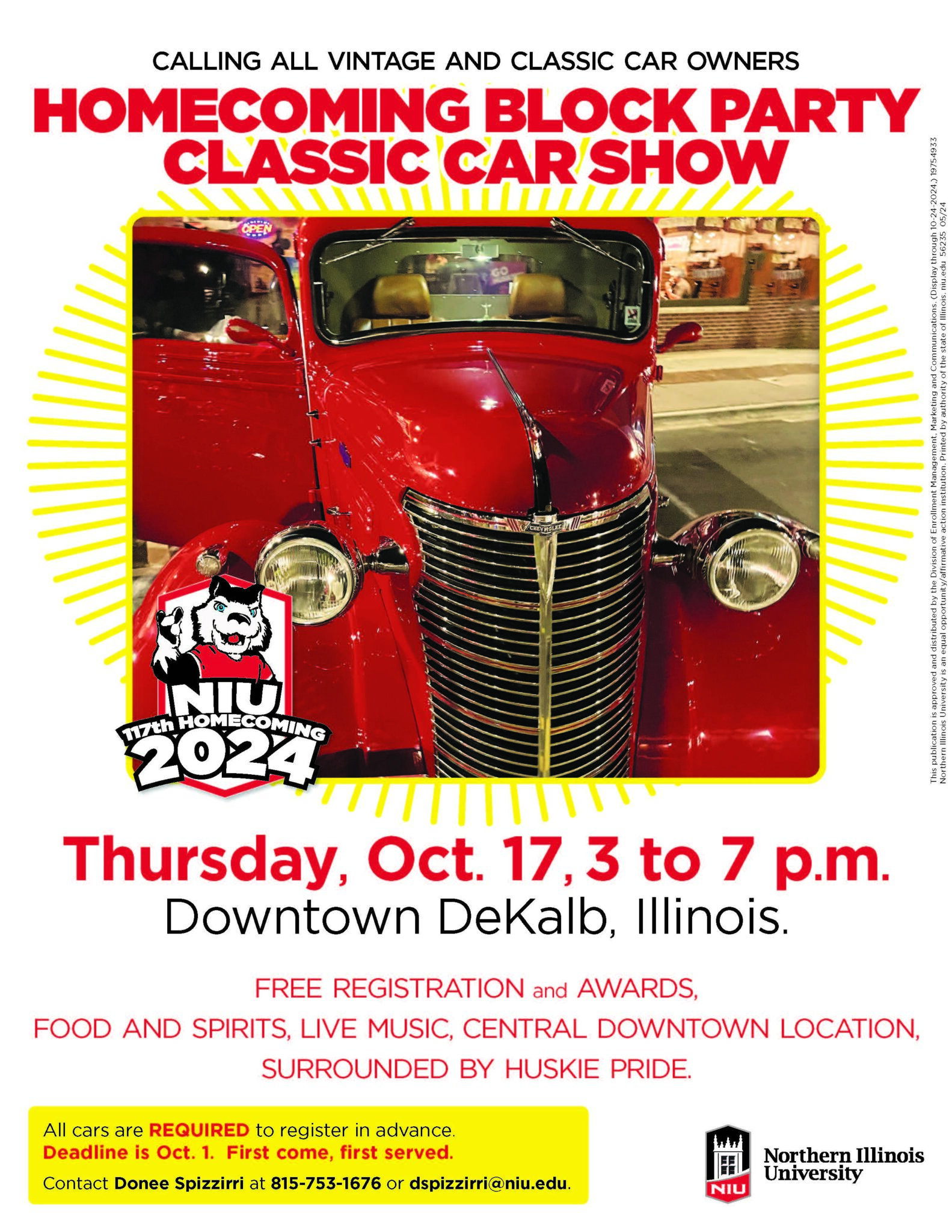 2024 Homecoming Block Party DeKalb Community Car Show