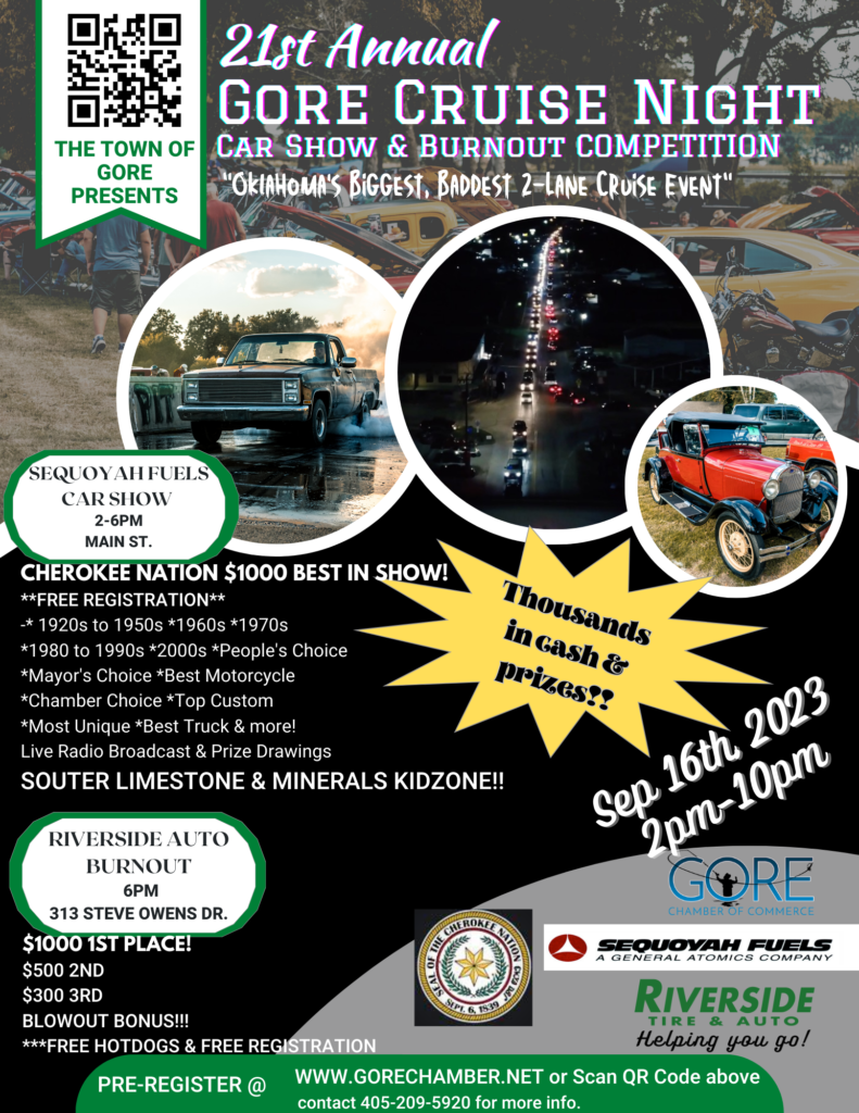 21st Annual Gore Cruise Night, Car Show and Burnout Competition