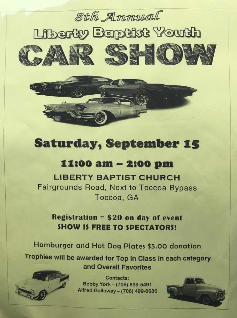 8th Annual Liberty Baptist Car Show