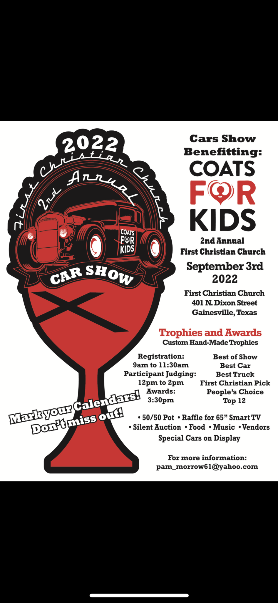 First Christian Church 2nd Annual Car Show