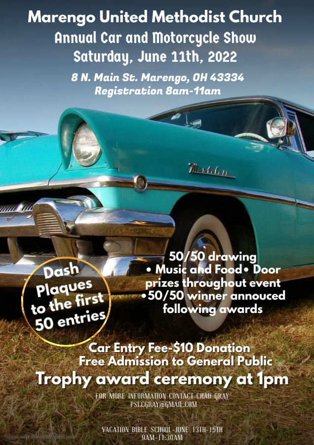 Marengo United Methodist Church Car Show Car Show Radar