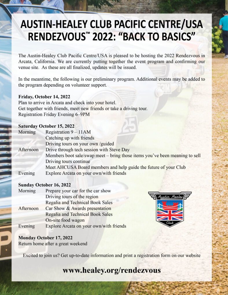 Austin-Healey Club, Rendezvous