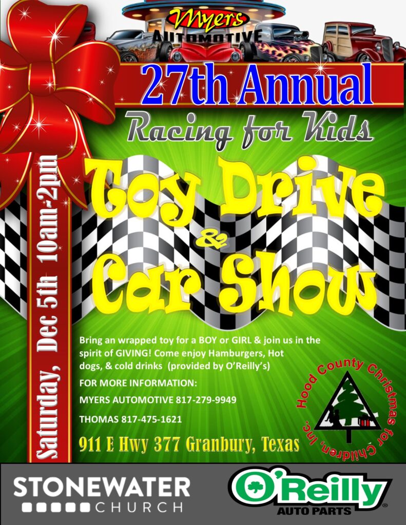 Myers Auto 27th Annual Racing for Kids Toy Drive & Car Show