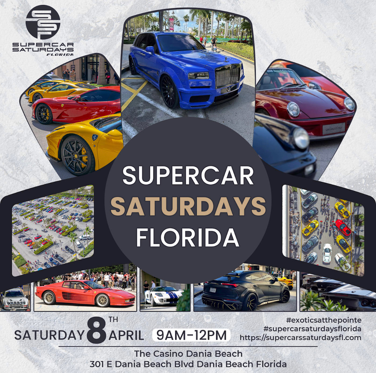 Supercar Saturdays Florida at the Casino Dania Beach